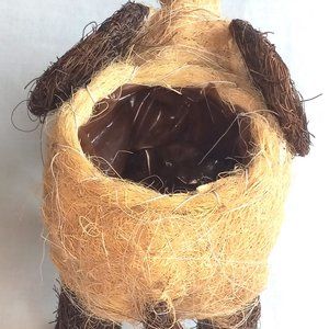 Accents | Philippines Elephant Figural Planter Coconut Coir Tan Brown ...